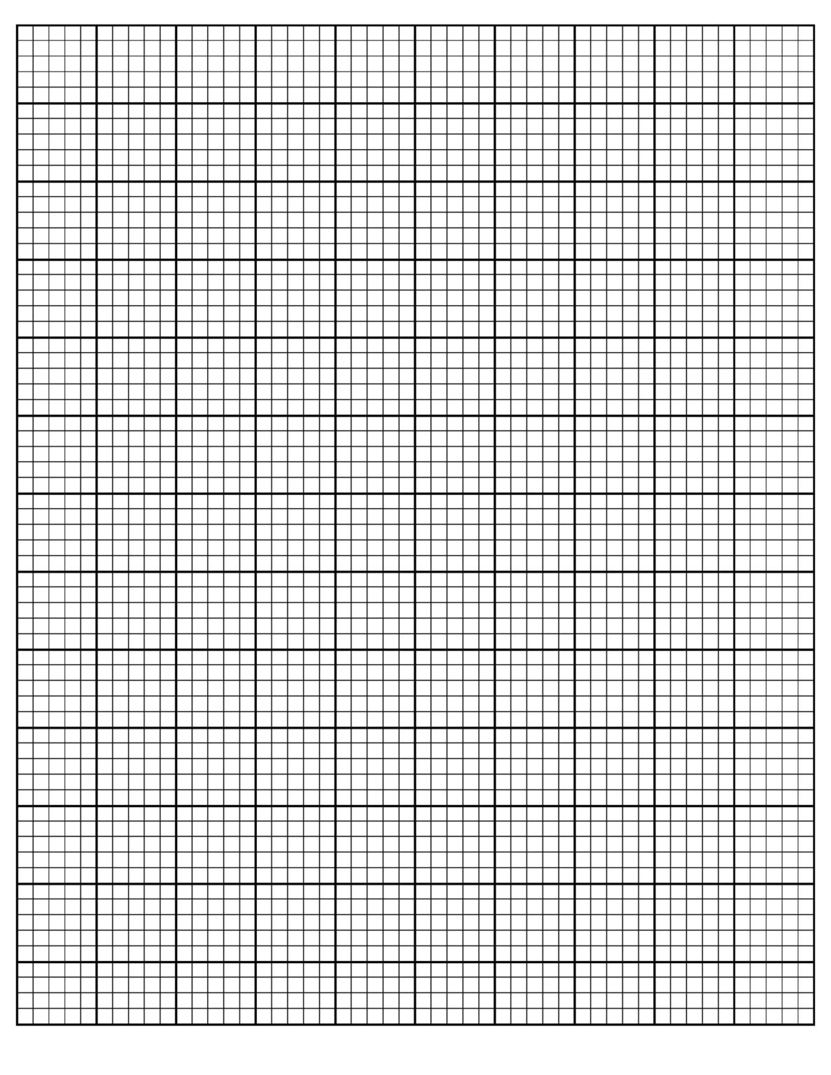 Printable Graph Paper Full Sheet - Printable We Love Printables