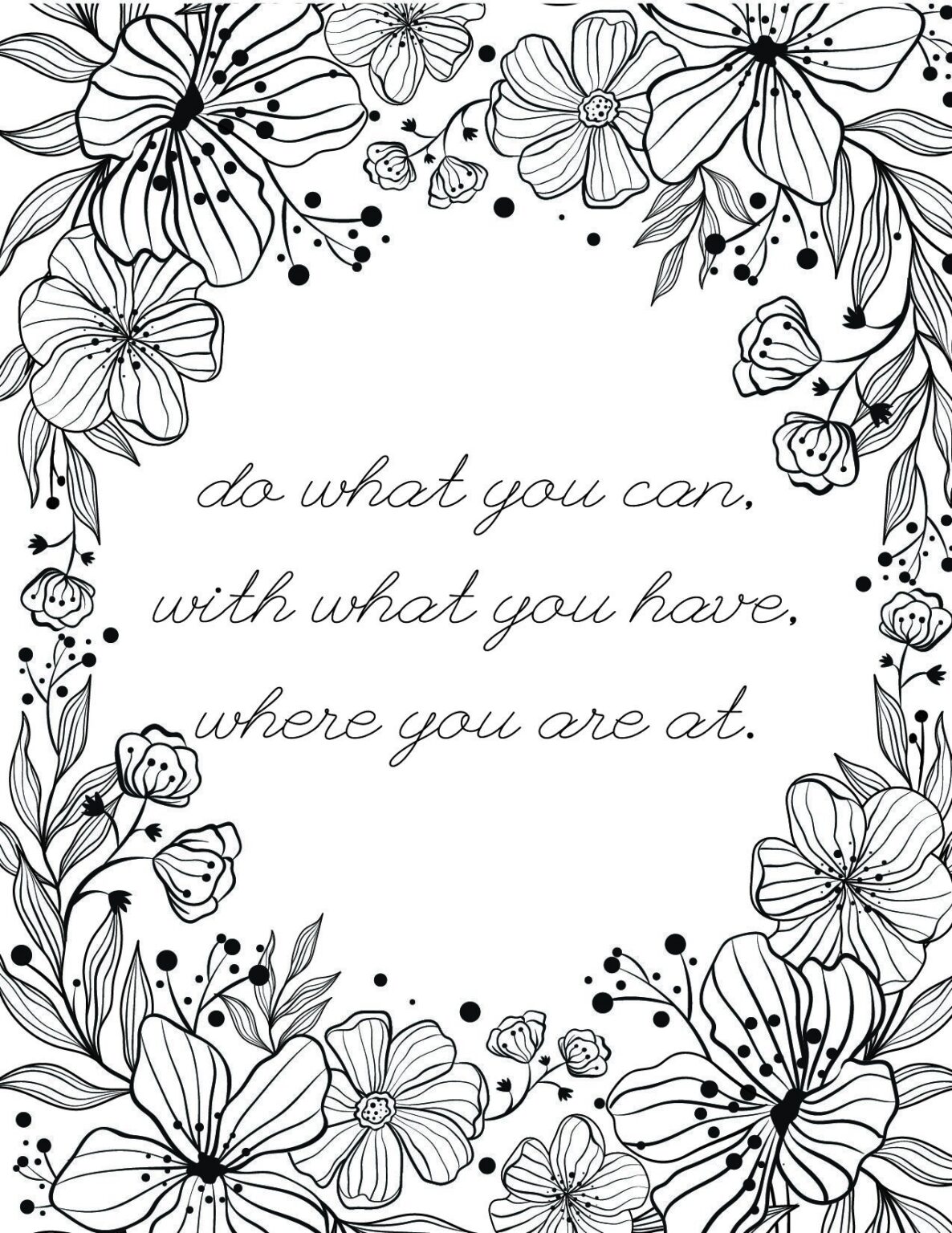 Inspirational Quotes Coloring Pages Printable - Printable We Love ...