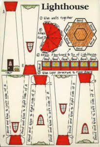 Printable 3D Lighthouse Template - Printable We Love Printables