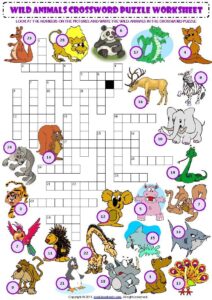 Printable Crossword Puzzles Animals - Printable We Love Printables