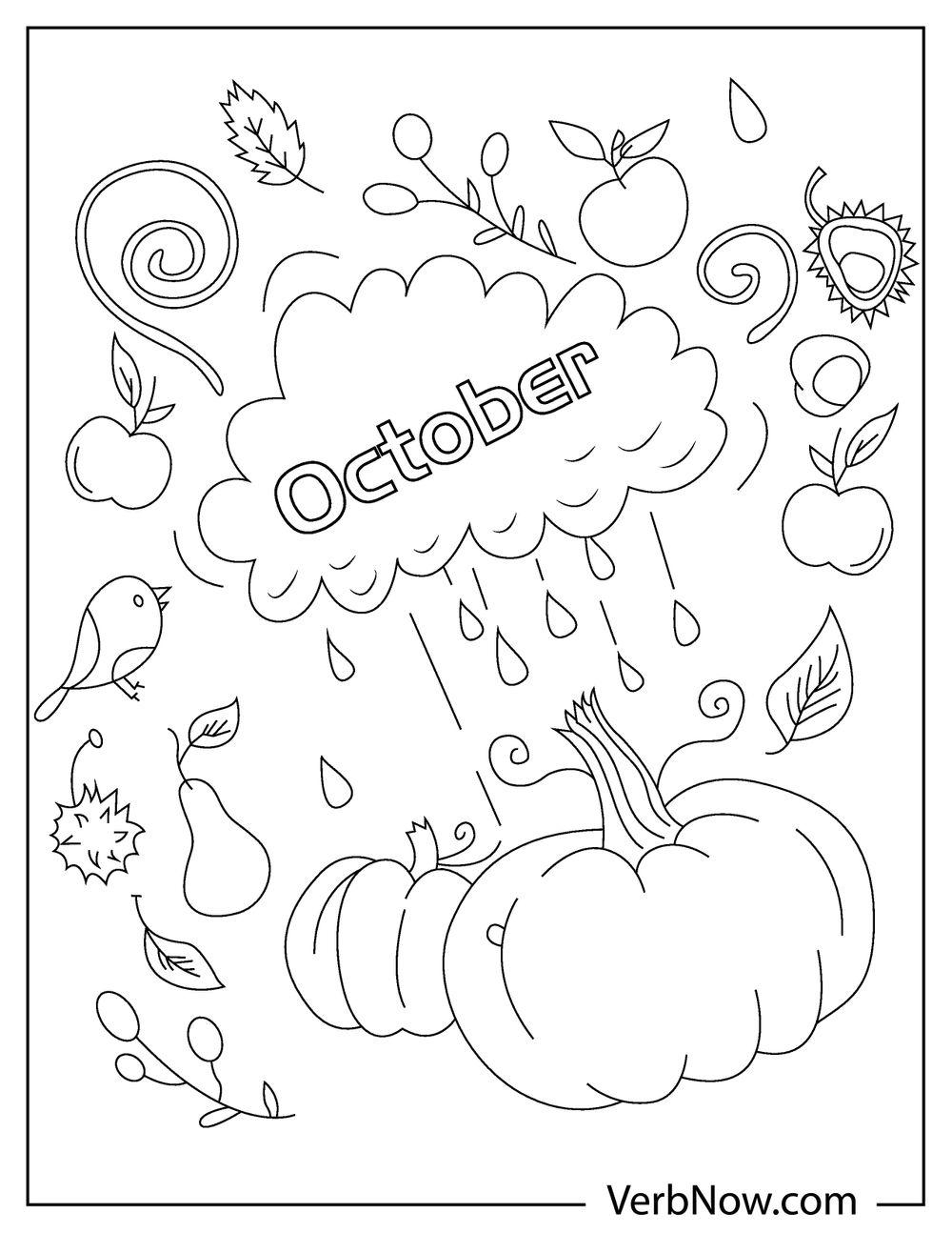 October Coloring Pages Printable - Printable We Love Printables