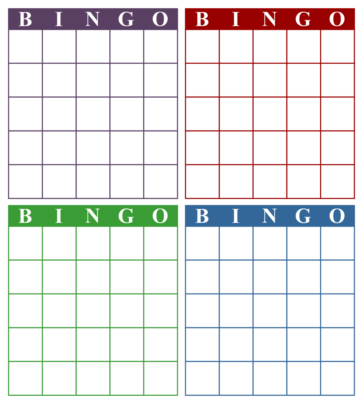 Printable Bingo Cards Free - Printable We Love Printables