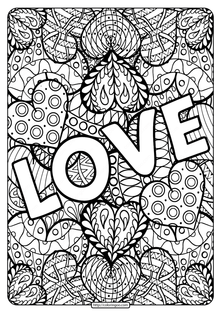 Printable Coloring Pages Love - Printable We Love Printables