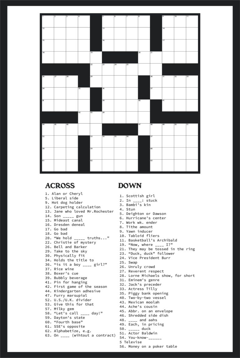 Printable Crossword Puzzles Word Search - Printable We Love Printables