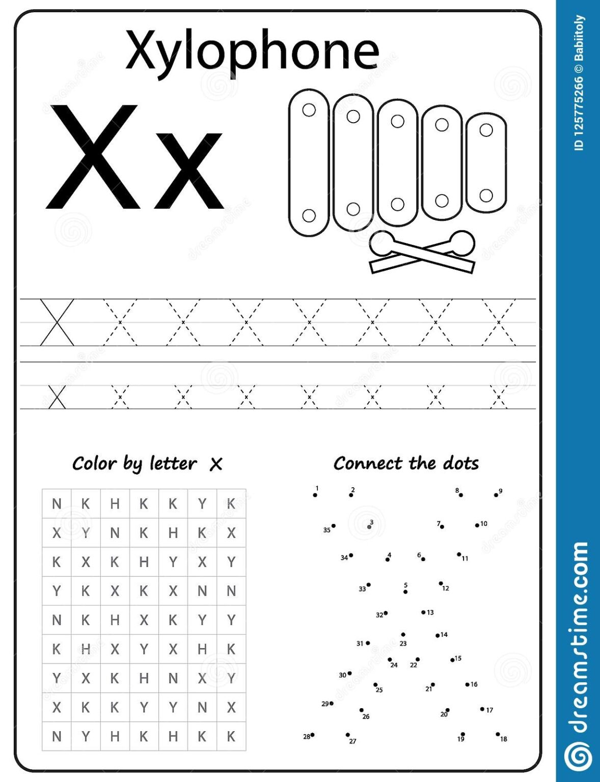 Letter X Printables For Preschoolers - Printable We Love Printables