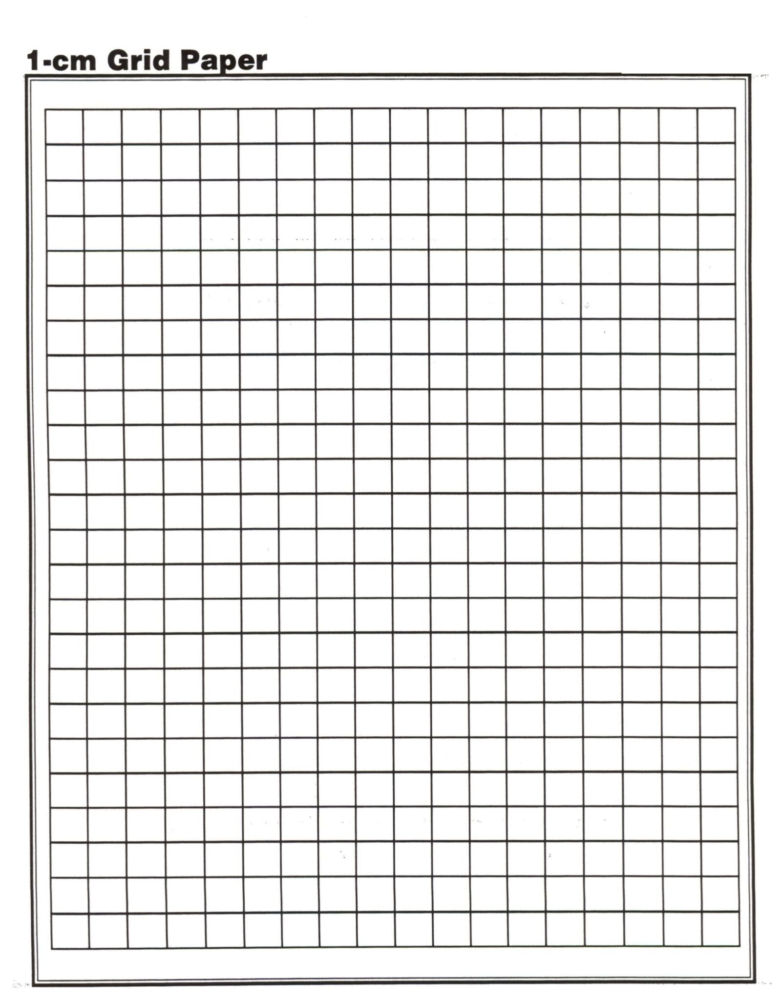 1 Cm Graph Paper Printable - Printable We Love Printables
