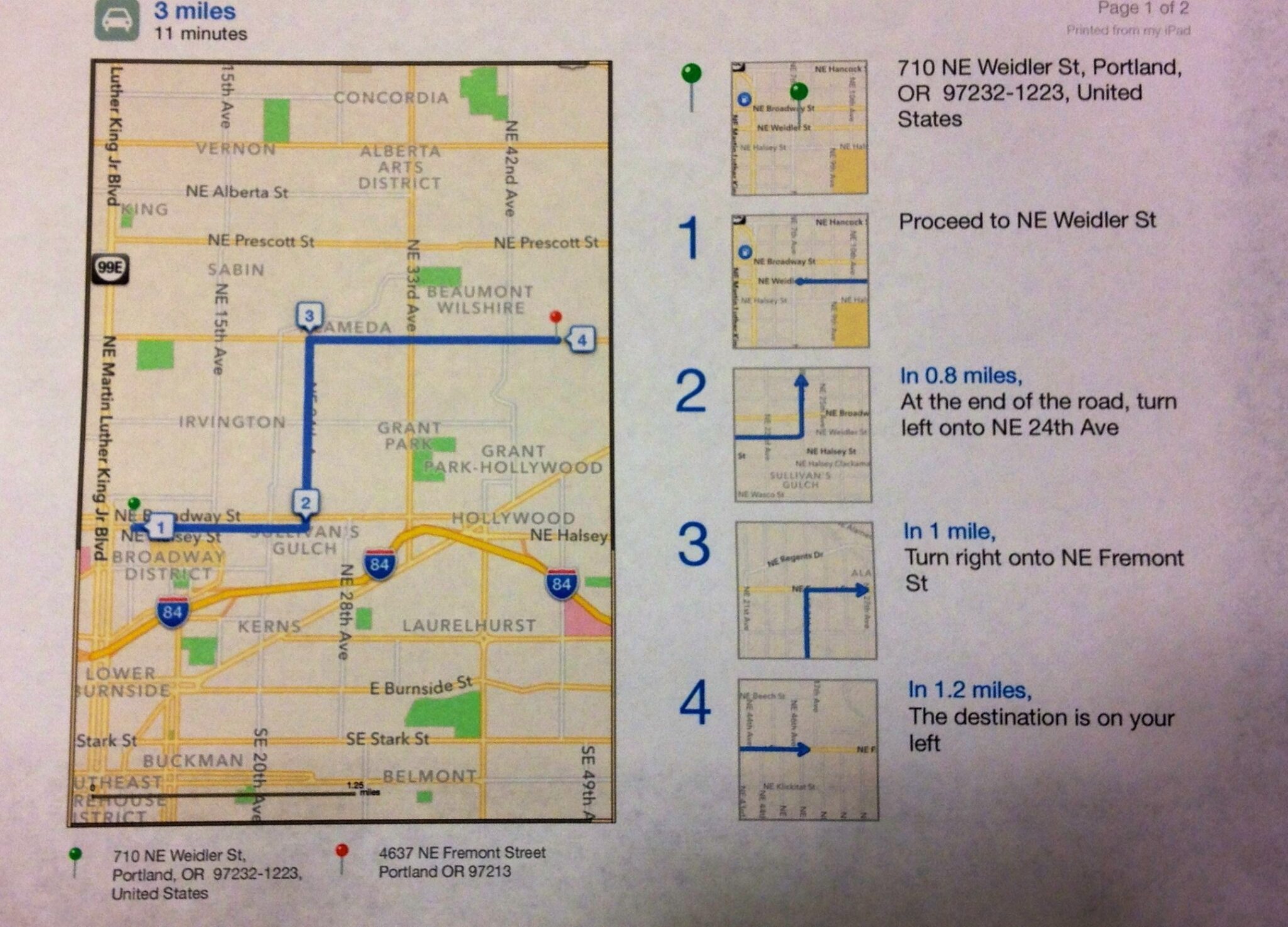 Printable Driving Directions - Printable We Love Printables
