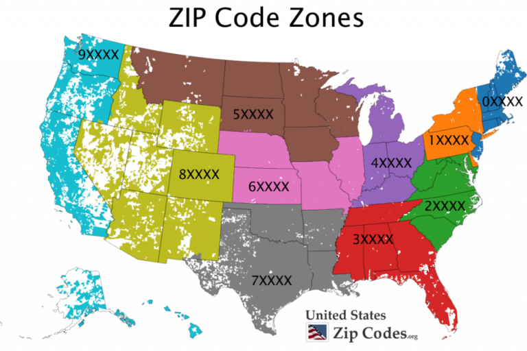 Printable Zip Code Map - Printable We Love Printables