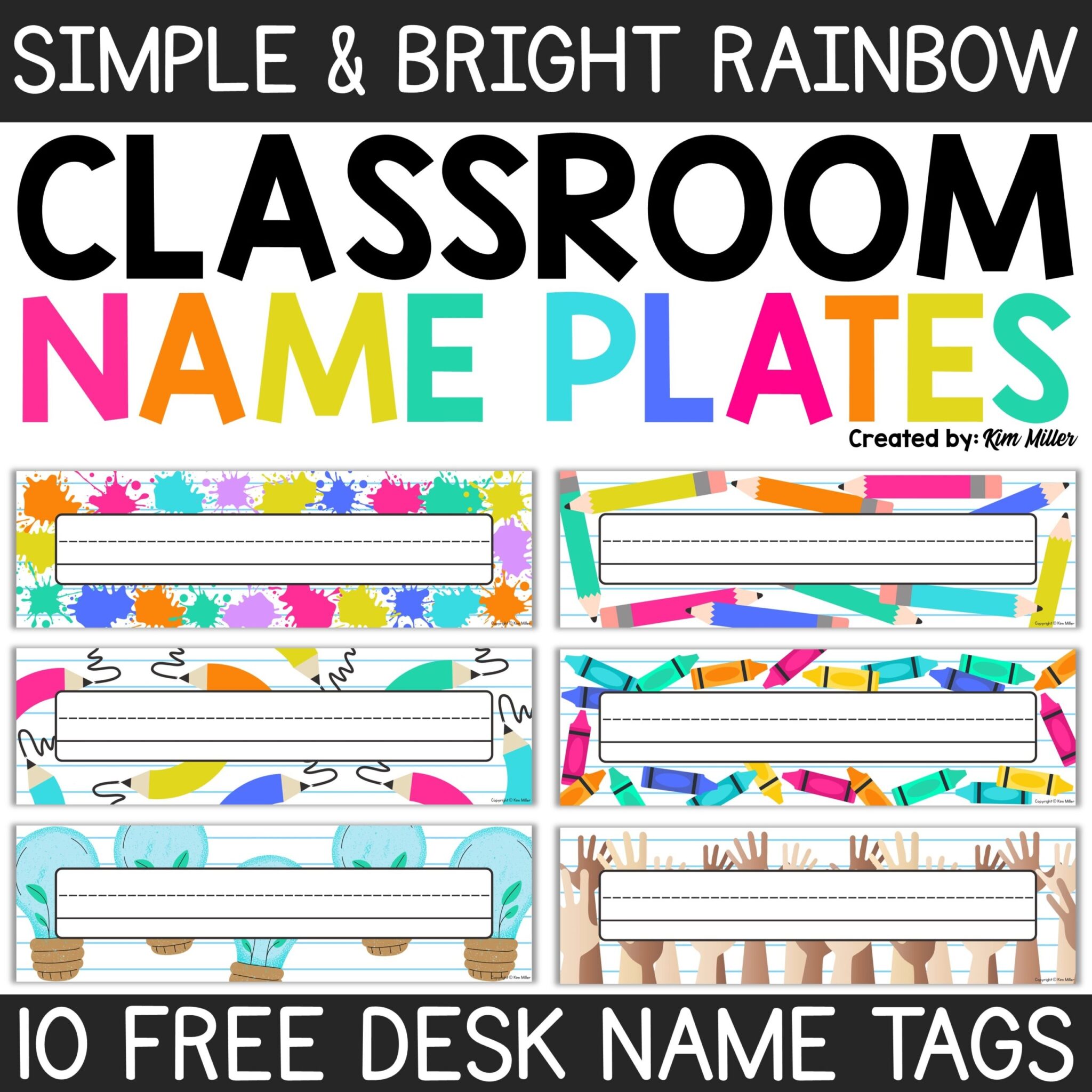 Free Printable Name Tags For Desks - Printable We Love Printables