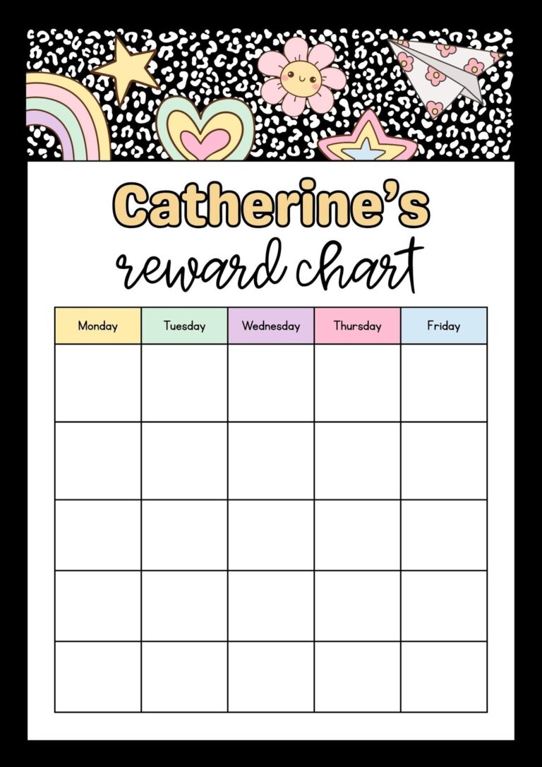 Free Printable Reward Sticker Chart - Printable We Love Printables